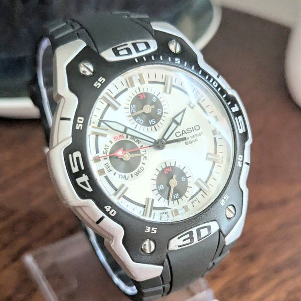 Casio MTR-302 Watch-Calendar Sub Dials-Vintage Rare & Collectable ...
