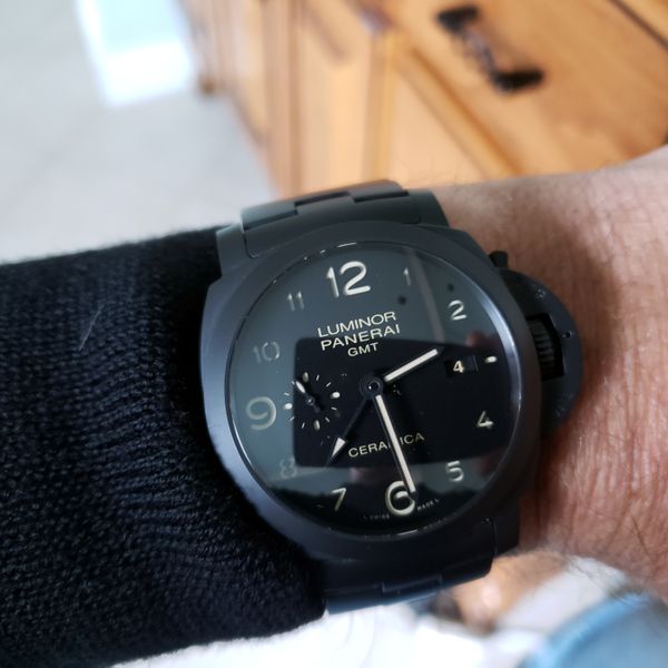 FS: Panerai (PAM) 438 Luminor 1950 GMT Tuttonero Ceramica with boxes ...
