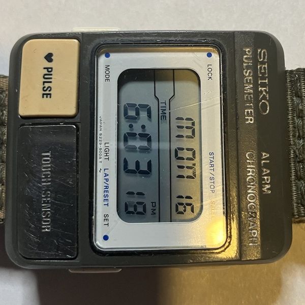Seiko PulseMeter Watch Vintage Rare S229-5001 Alien Pulse Meter Mens ...