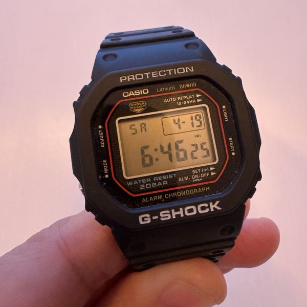 CASIO G-SHOCK DW-5000R-1AER Watch DW-5000R Origin Revival Made in Japan | WatchCharts Marketplace