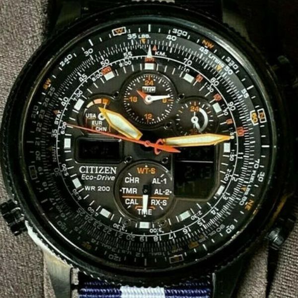 Citizen Eco-Drive Navihawk Atomic Chronograph Men’s Watch JY8035-04E | WatchCharts Marketplace