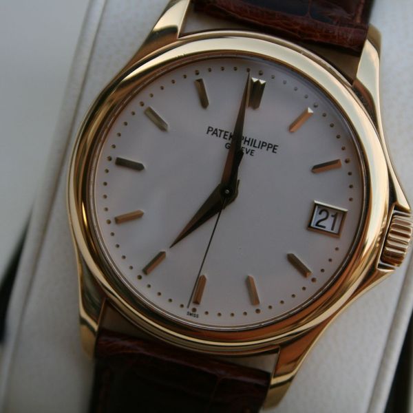 FS: Patek Philippe 5127J Calatrava 18kt Yellow Gold Mens Watch Complete ...