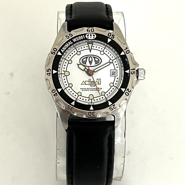 Animal watch WS001 Lady's watch- White dial- Screw down crown ...