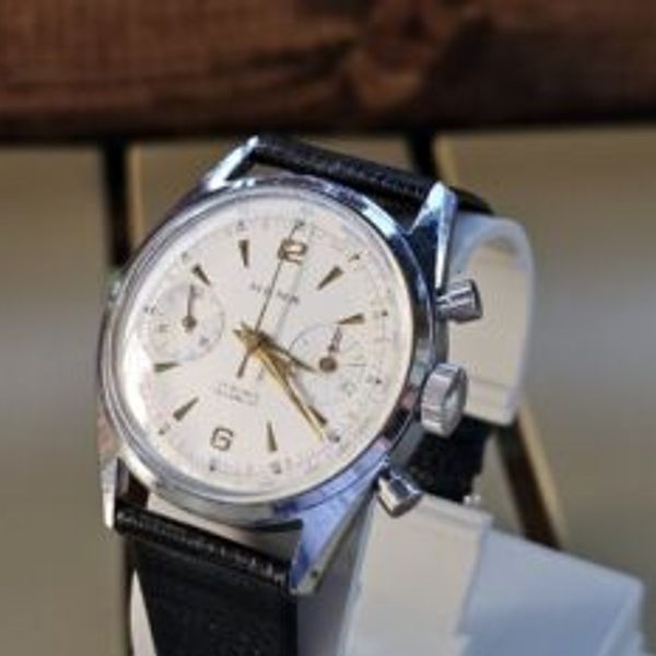 Hema Chronograph cal. Landeron 248 Mechanical Manuel Men Swiss Watch ...