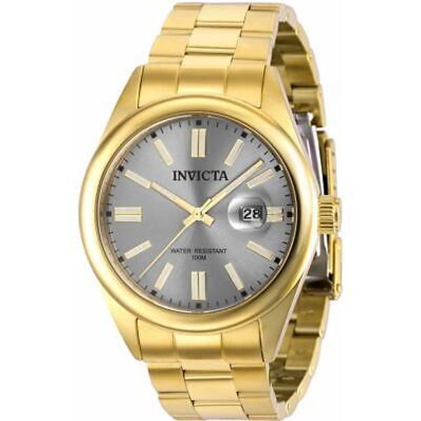Invicta Pro Diver 38461 Men's Analog Round Gold-Tone Dark Gray Dial ...