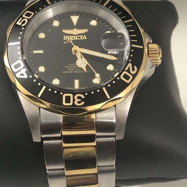 Invicta Pro Diver Automatic Black Dial Two-tone Men's Watch 8927 ...
