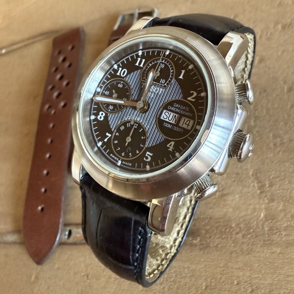 Vintage Tissot 1853 Chronograph Automatic Wind S.s Watch | WatchCharts ...