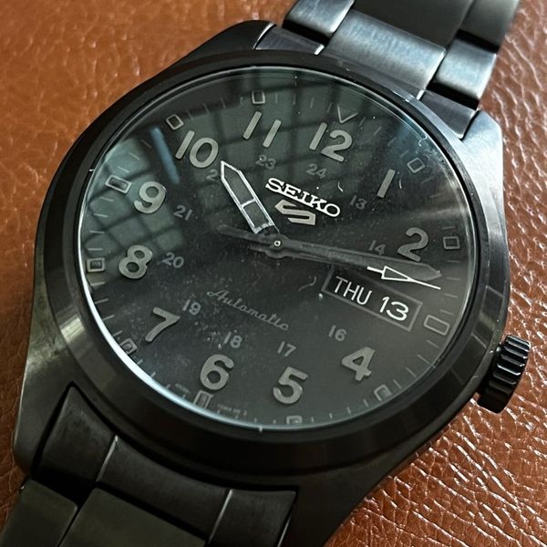 Seiko 5 SRPJ09 Stealth Black PVD Watch | WatchCharts Marketplace