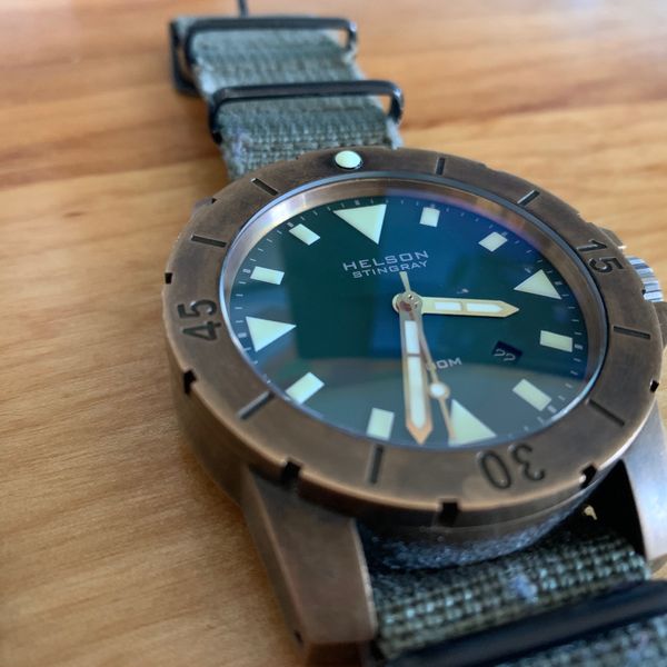 Helson Stingray 47 Bronze / Green | WatchCharts Marketplace