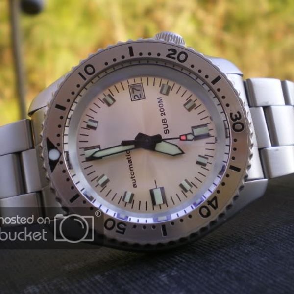 SOLD: Seiko SKX 007 Silver SOXA MOD - Awesome Lume!!!! - $225 | WatchCharts