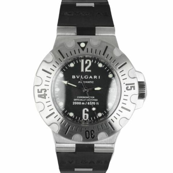 Bvlgari Diagono Professional SD42S Bulgari 42mm Black Automatic Mens Diver Watch | WatchCharts ...