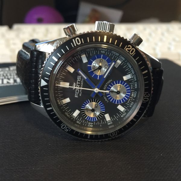 Fs: New Fortis chronograph 100th anniversary vintage $995 | WatchCharts ...