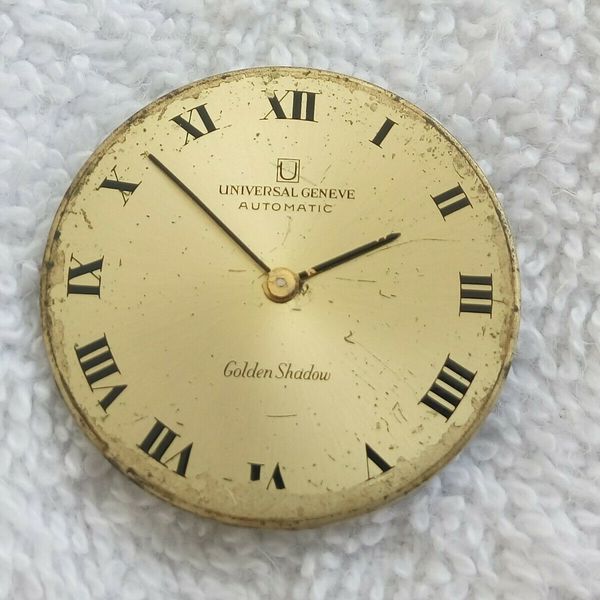 UNIVERSAL GENEVE GOLDEN SHADOW MACHINE, DIAL PARTS JEWELS 25 CAL.1-66 ...
