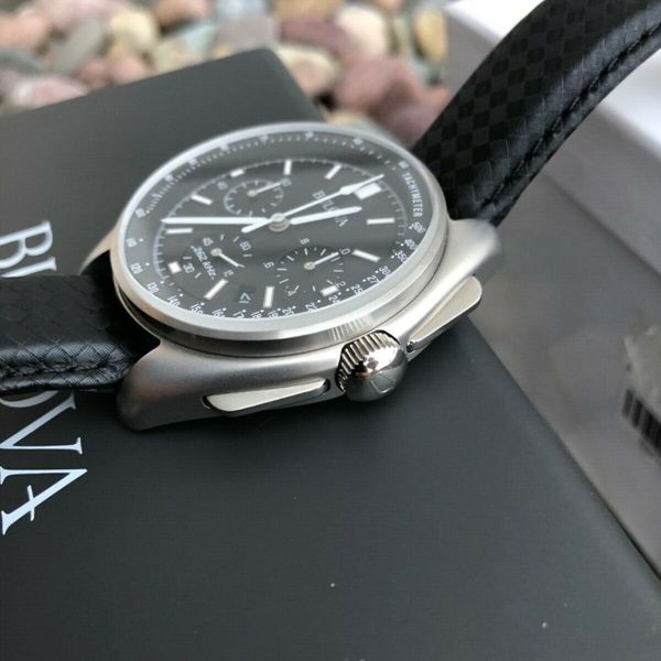 Bulova Special Edition Moon Apollo Lunar Pilot Chronograph Black Dial ...