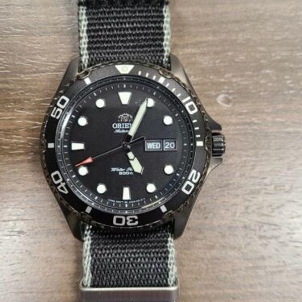 Orient Ray Raven II Black Dive Watch | WatchCharts Marketplace