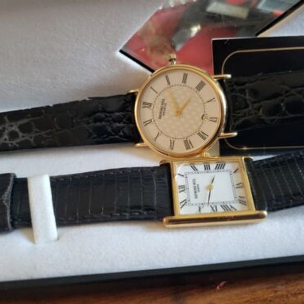 Raymond Weil X 2 Inc W5767-1 18K +9124 Electroplate tank watch Running ...
