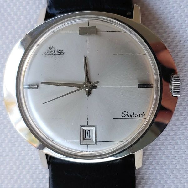 Vintage Fortis Skylark 6179 Automatic Silver on Original Strap ...
