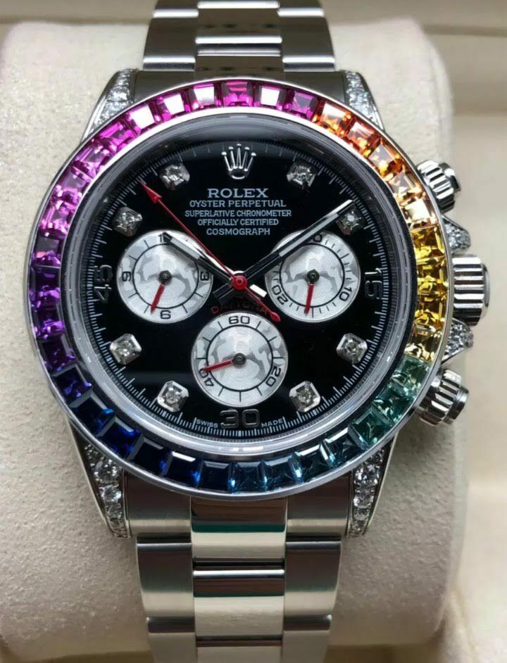 Rolex Daytona Rare Rainbow? With Diamonds | WatchCharts