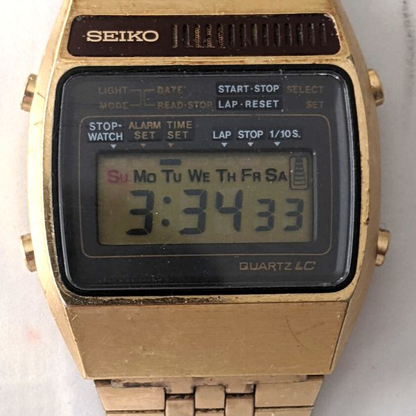 Vintage Seiko Digital Quartz LC A159-5009-G . New Battery Ex. Condition | WatchCharts Marketplace