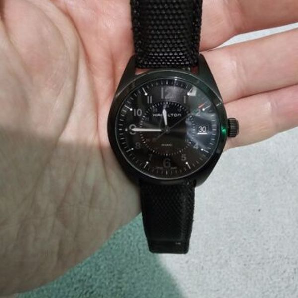 Hamilton Khaki Field Quartz Black Watch H68401735 | WatchCharts Marketplace