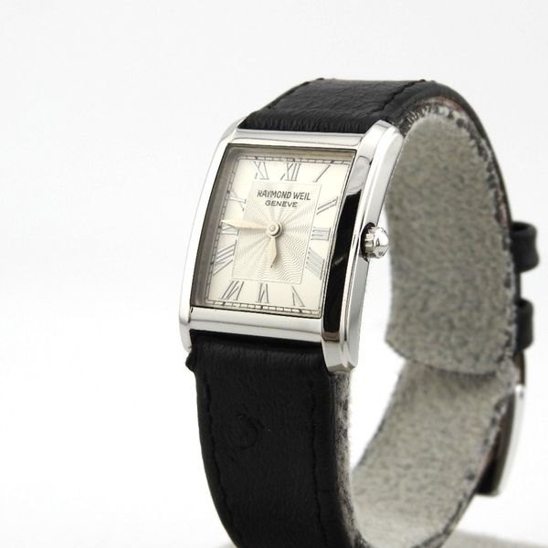 Raymond Weil Tank Silver Guilloche Dial Quartz Watch | WatchCharts ...