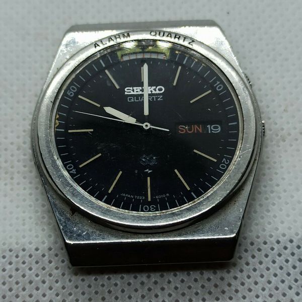 Vintage Seiko Alarm Quartz For Part Movement no.7223-6019 Japan Made ...