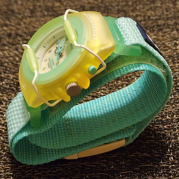 Vintage CASIO Baby G Analog Watch 40mm Nylon BG-11 1395 New Battery ...
