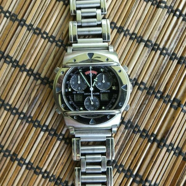 CERTINA DS CASCADEUR CHRONOGRAPH 1995 ALARM MEN WATCH ORIGINAL BAND ETA ...