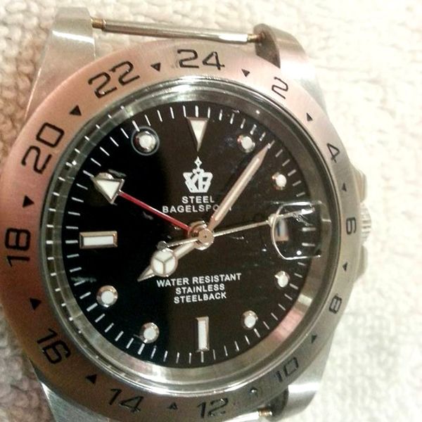 Rolex explorer II homage by bagelsport | WatchCharts Marketplace