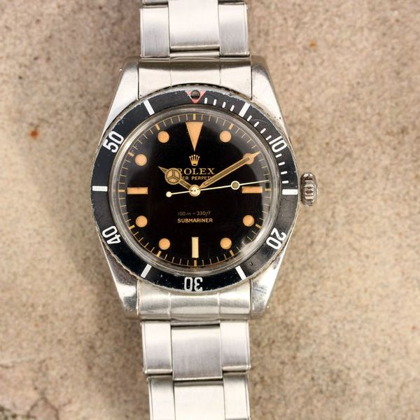 1958 Rolex Submariner ref. 6536/1 Small Crown, Orange Patina, Red ...