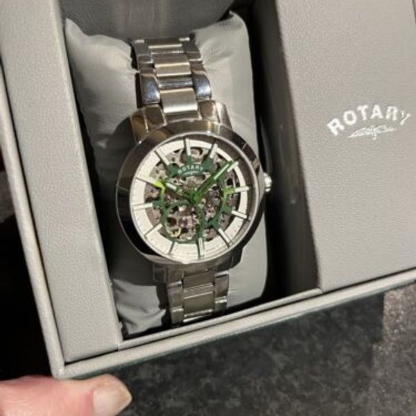 Rotary Automatic Watch .. Greenwich Model .. Green | WatchCharts ...