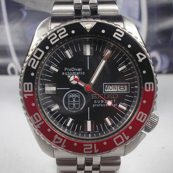 SEIKO 150M DAY/DATE DIVERS AUTO MENS WATCH 6309-729A 'BLACK PRODIVER ...