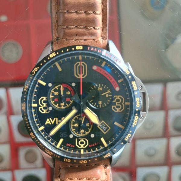 AVI-8 P-51 Mustang Blakeslee Chronograph Bronze Oak | WatchCharts ...