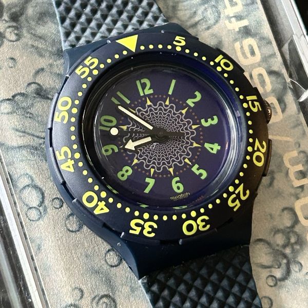 Vintage Swatch Scuba Diving SDN 104 - Rowing New + Unworn + Box ...