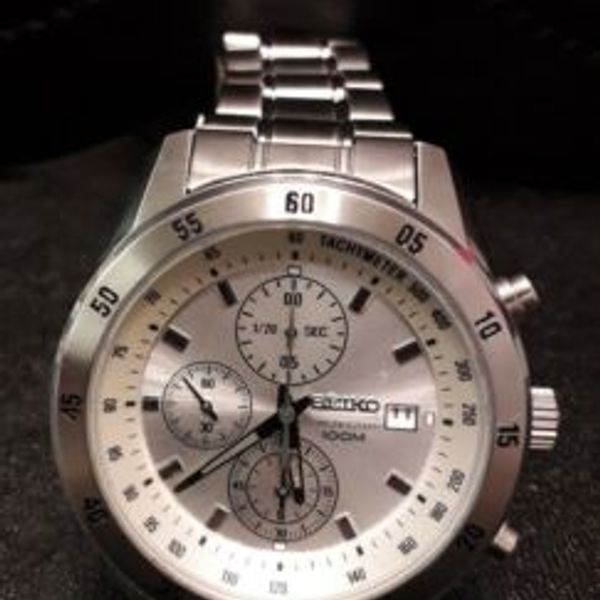 SEIKO NEW CAL 7T92 OLVO 1/20 CHRONOGRAPH WATCH | WatchCharts Marketplace