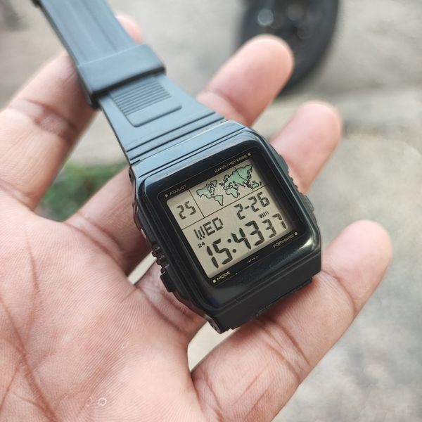 VINTAGE CASIO W-50U WORLD TIME WATCH VINTAGE 1988 JAPAN MODULE 643 ...