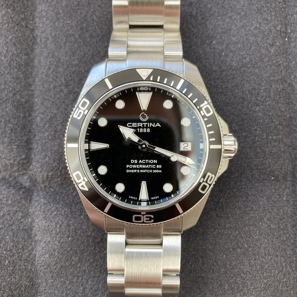 Certina DS Action Diver 300m 38mm Black Dial/bezel | WatchCharts Marketplace