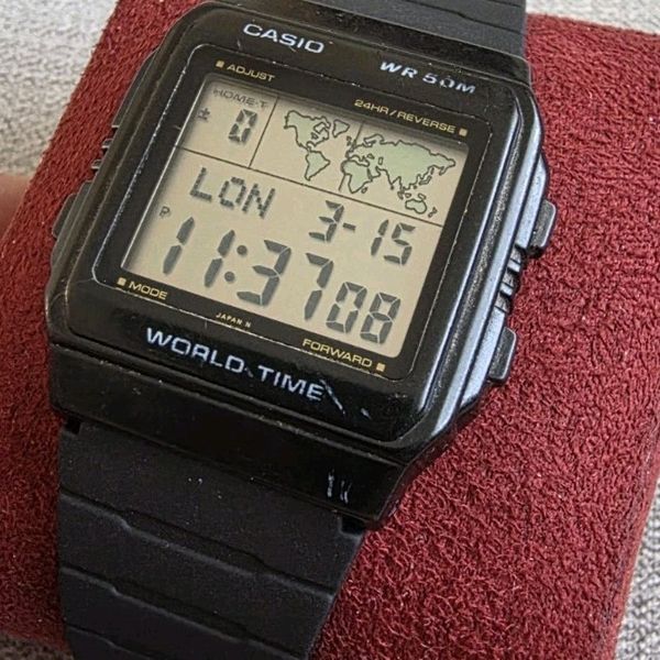 Vintage Casio W50u World Time Watch | WatchCharts Marketplace