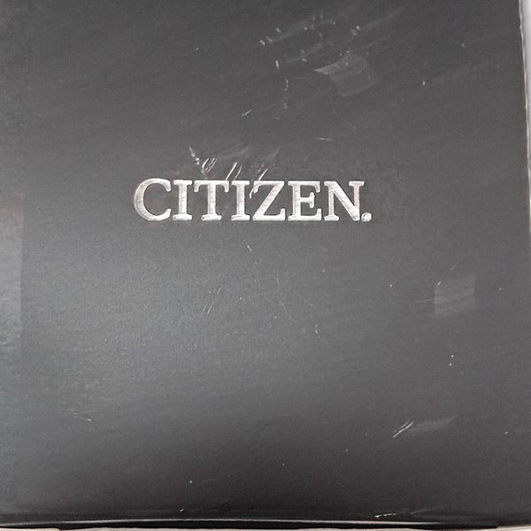 mens citizen watch WR50 in box black face with new battery working ...