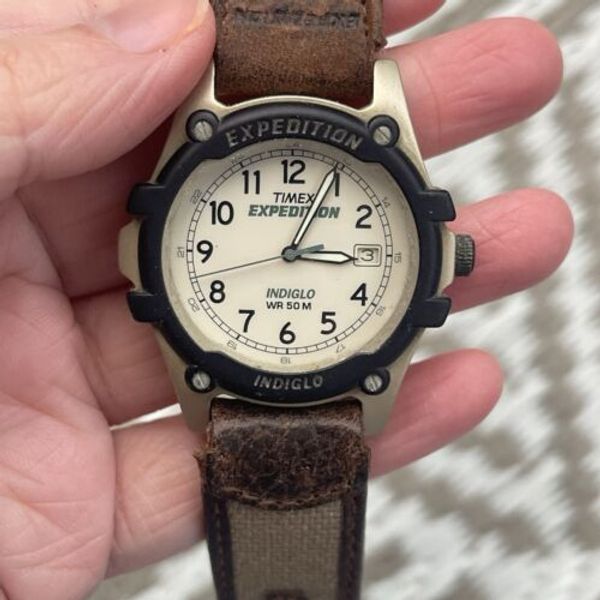 Timex Expedition Indiglo WR50M Mens Quartz Watch Date T HH ...