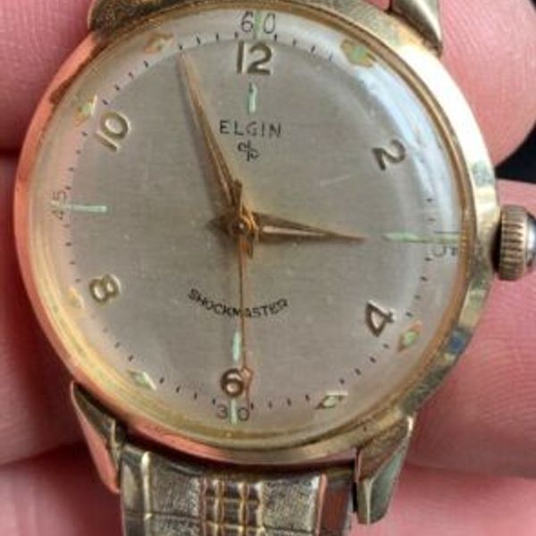 Vintage "50s" Elgin 17 Jewel 629 Movement Men's Watch | WatchCharts ...
