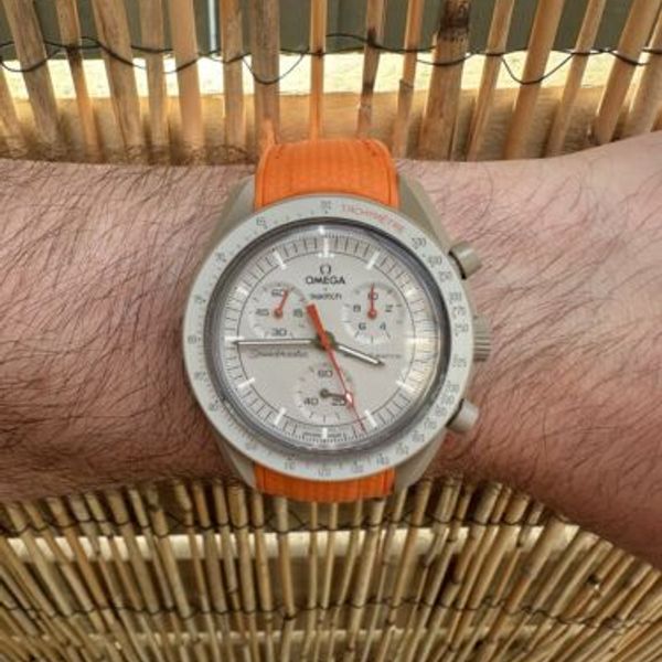 Omega X Swatch Moonswatch Mission To Jupiter With Wrist Buddyâ s Strap ...