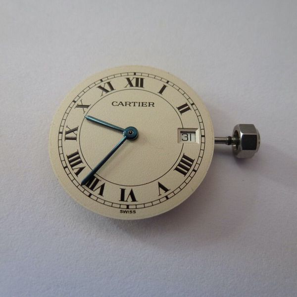 Cartier Caliber 87.06 movement white Dial ORIGINAL crown working 1A ...