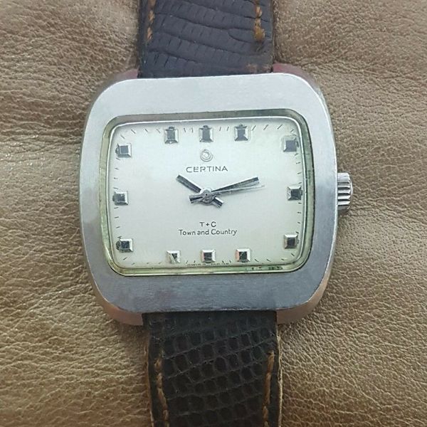 CERTINA TOWN AND COUNTRY AUTOMATIC T + C VINTAGE 60's RARE SWISS WATCH ...