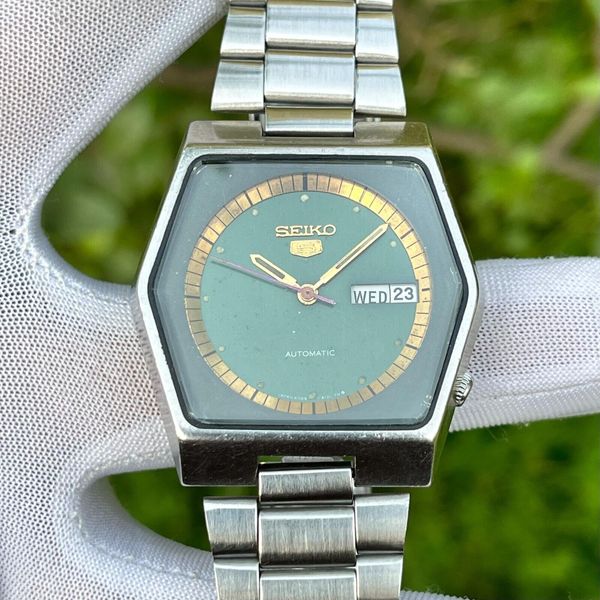 Vintage Seiko 5 Automatic "Hexagonal Shape" Original Japan Men's Watch 6309-610A | WatchCharts ...
