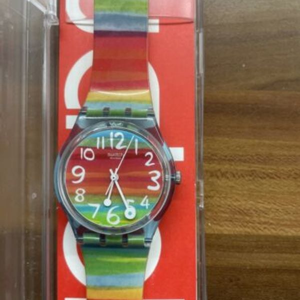 Swatch Watch Rainbow Color The Sky GS124 AG 2003 Swiss Made Rare ...