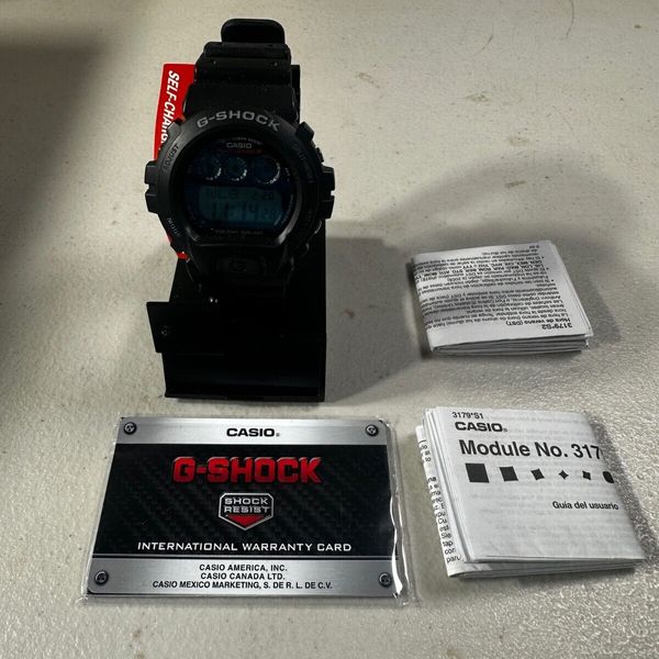 Casio G-Shock Men's Tough Solar Atomic Black Resin Band 50mm Watch ...