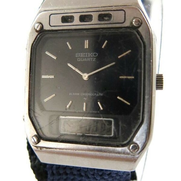 Vintage Rare Seiko H249-5060 Quartz Watch Analogy / Digitally Men's ...