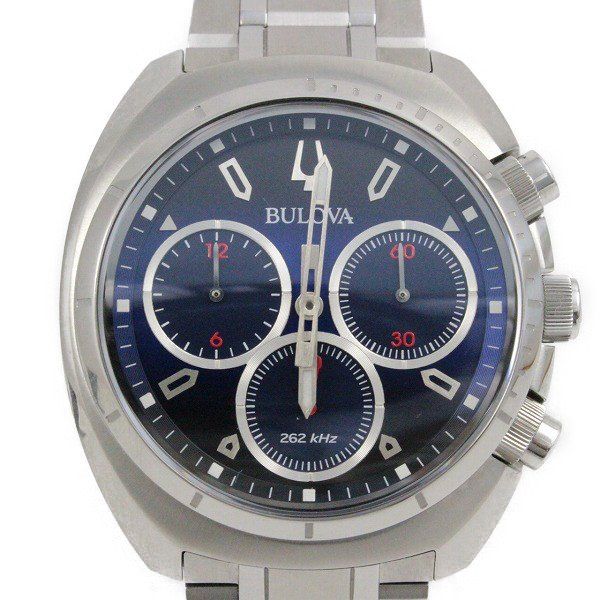 [Used] BULOVA Curve Collection Chronograph Quartz Men's Watch Blue Dial ...