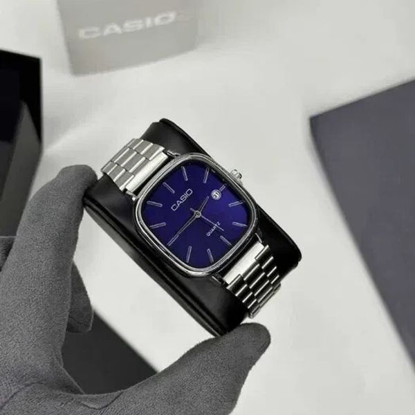 Casio Vintage LTP-E117 Blue Old Money | WatchCharts Marketplace